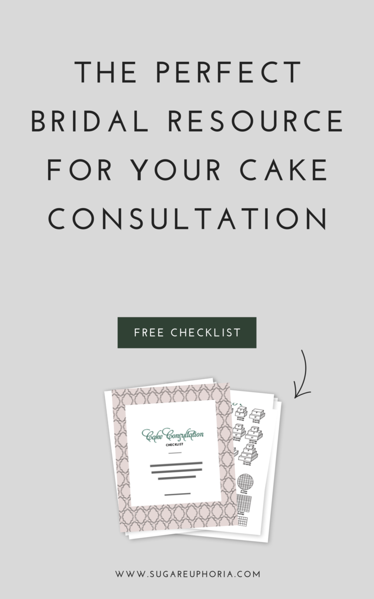 Your Wedding Cake Checklist | Sugar Euphoria